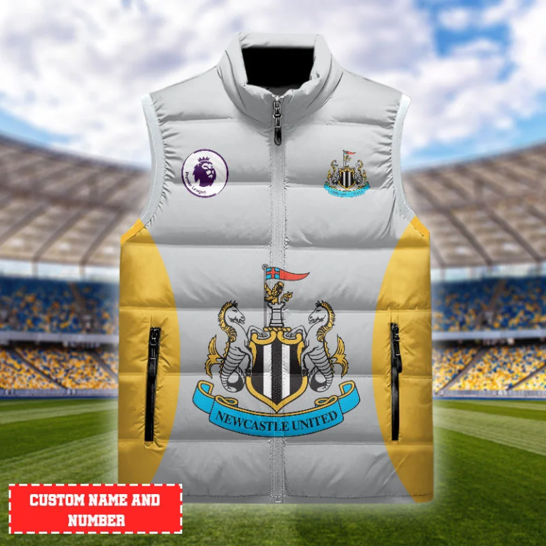 Newcastle United FC Custom Name Number New Style Venture Vest