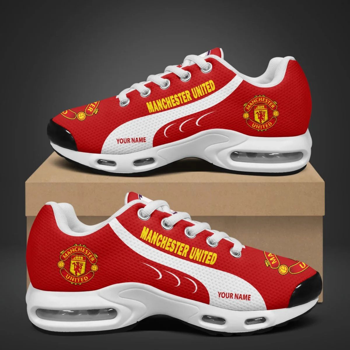 Manchester United Custom Name New Style Air Max Plus Shoes