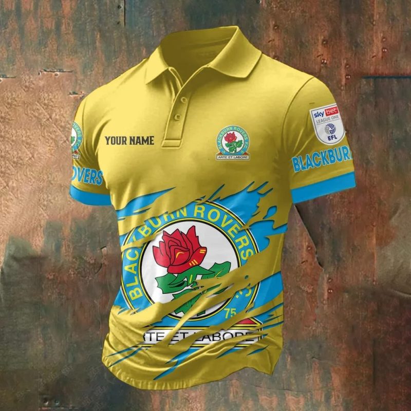Blackburn Rovers FC Custom Name New Style Polo Shirt